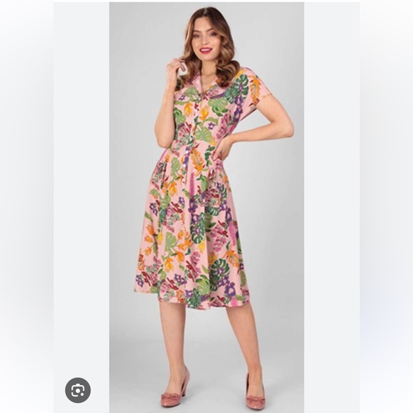 Collectif | Dresses | Collectif Liza Vibrant Tropics Dress | Poshmark